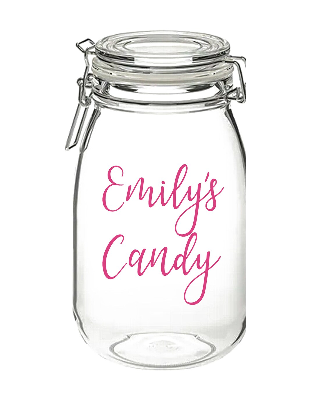 Personalised Candy Vinyl Sticker Decal Transfer Label for Treat Jar ...