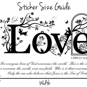 1 John 5 V 4-5 Christian Bible Quote, Vinyl Wall Art Sticker Decal ...