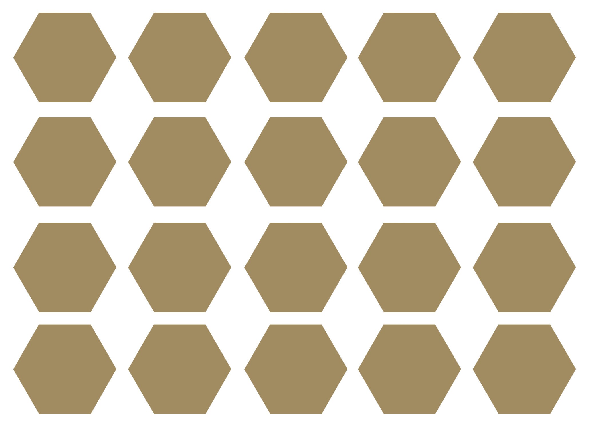 20 X Vinyl Hexagon Shaped Stickers Decal Mural. Scrapbooking | Etsy