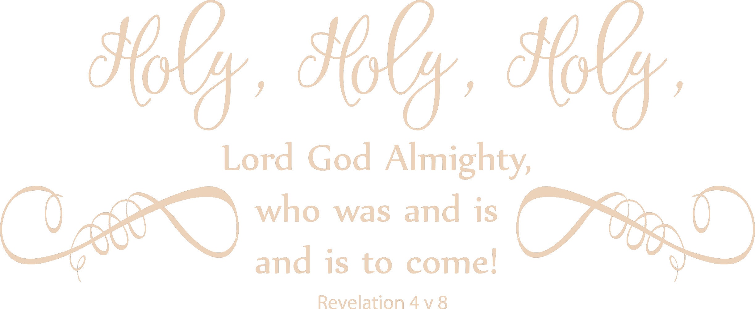 Revelation 4 V 8 NIV Christian Bible Quote Vinyl Wall Art - Etsy