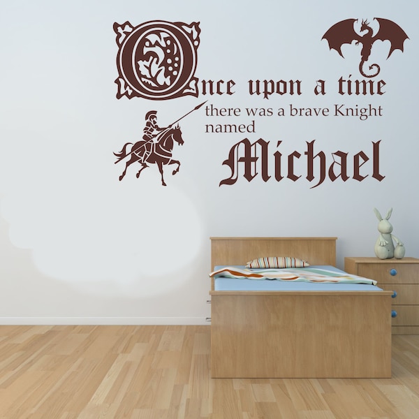 Knight Wall Decal - Etsy