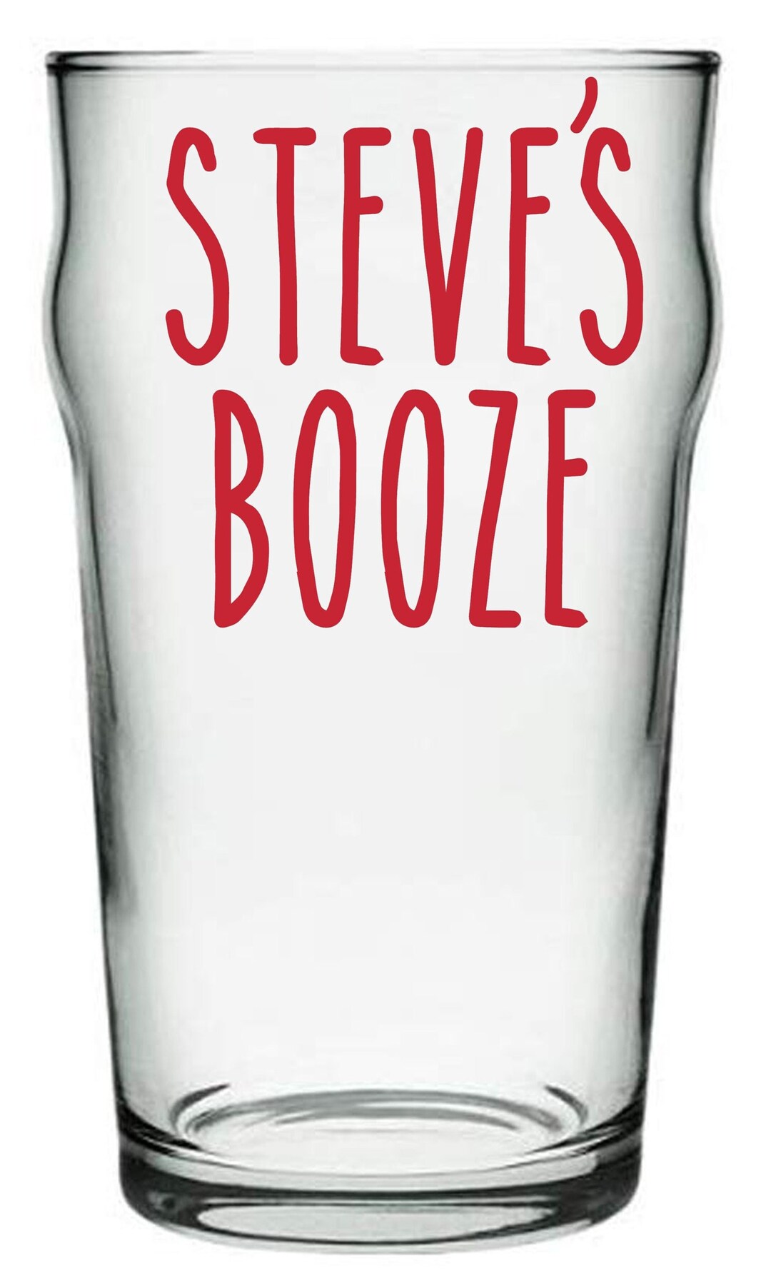 Personalised Booze Vinyl Sticker Decal Label for Wine, Beer, Pint ...