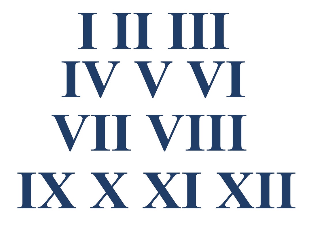 Vinyl Roman Numeral Number Decal Sticker. Self Adhesive. House, Door ...