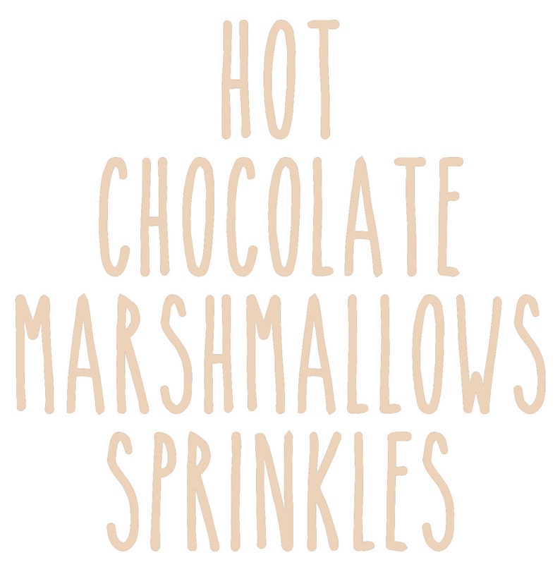 Hot Chocolate Marshmallows Sprinkles Vinyl Sticker Decal - Etsy