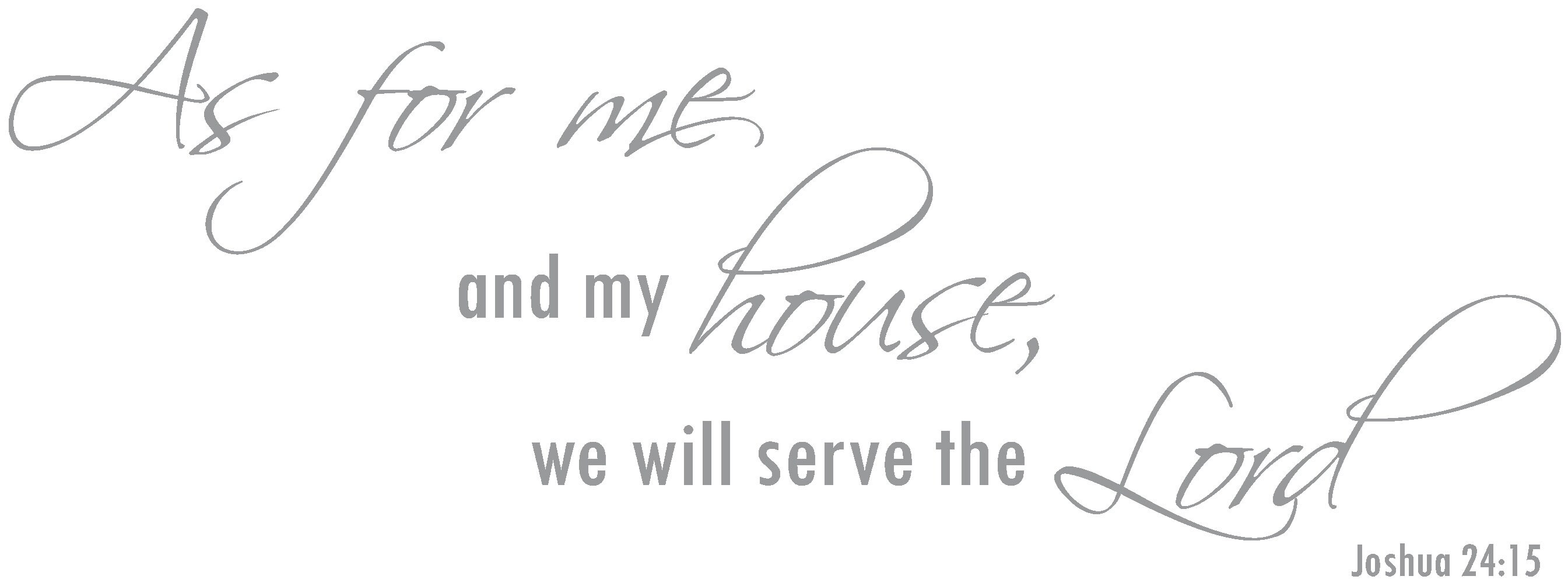 Joshua 24 V 15 NIV Christian Bible Quote Vinyl Wall Art | Etsy