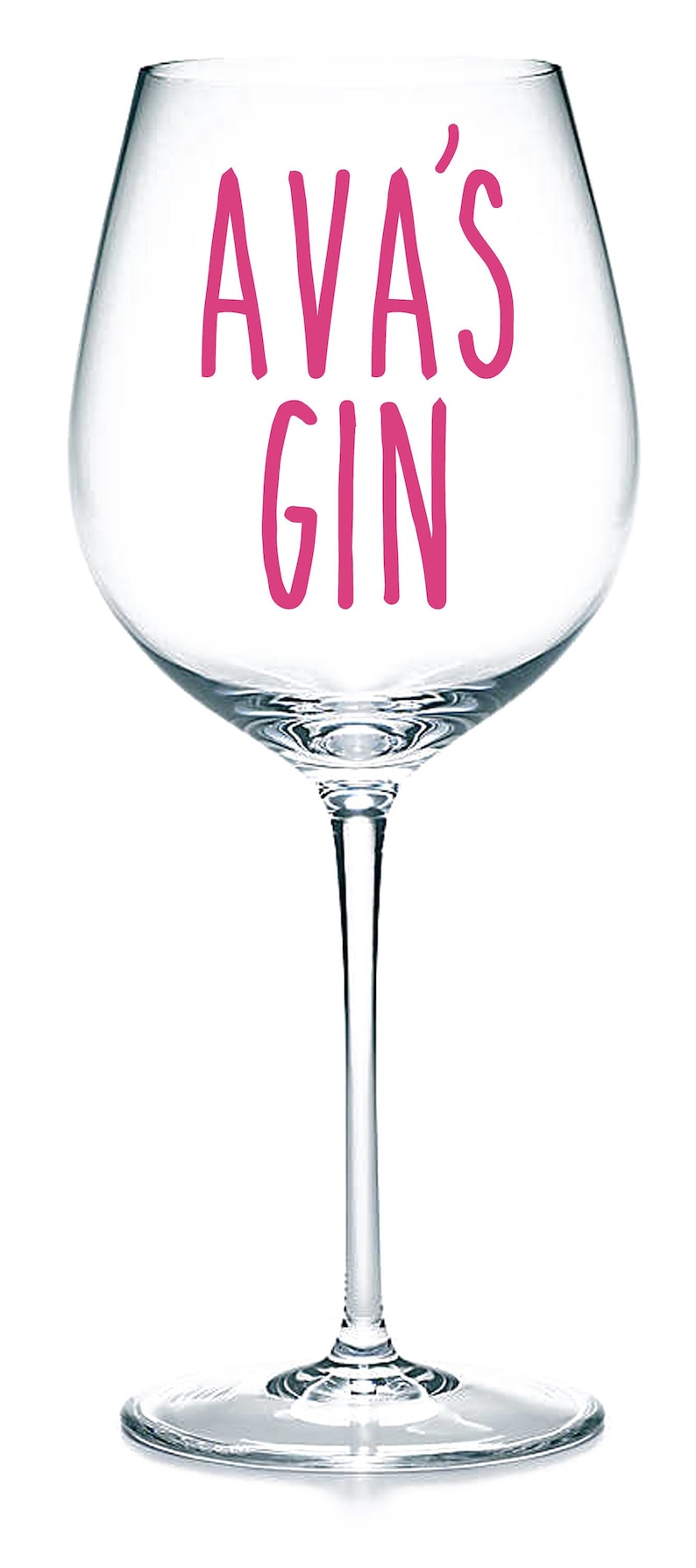 Personalised Gin Vinyl Sticker Decal Label for Glasses, Bottles, Carafe ...
