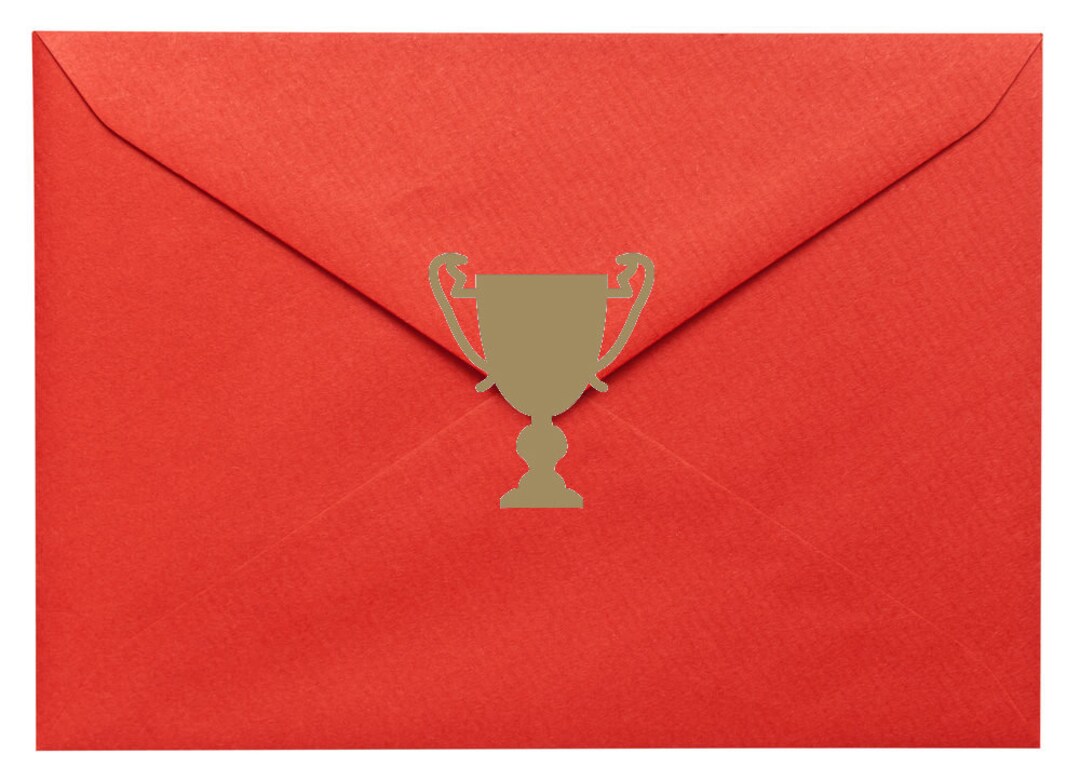 20 X Vinyl Trophy Shaped Stickers. Cardmaking, Scrapbooking, Crafting ...