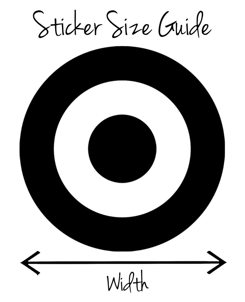 20 X Vinyl Target Bullseye Wall Art Stickers Mural Decal. - Etsy