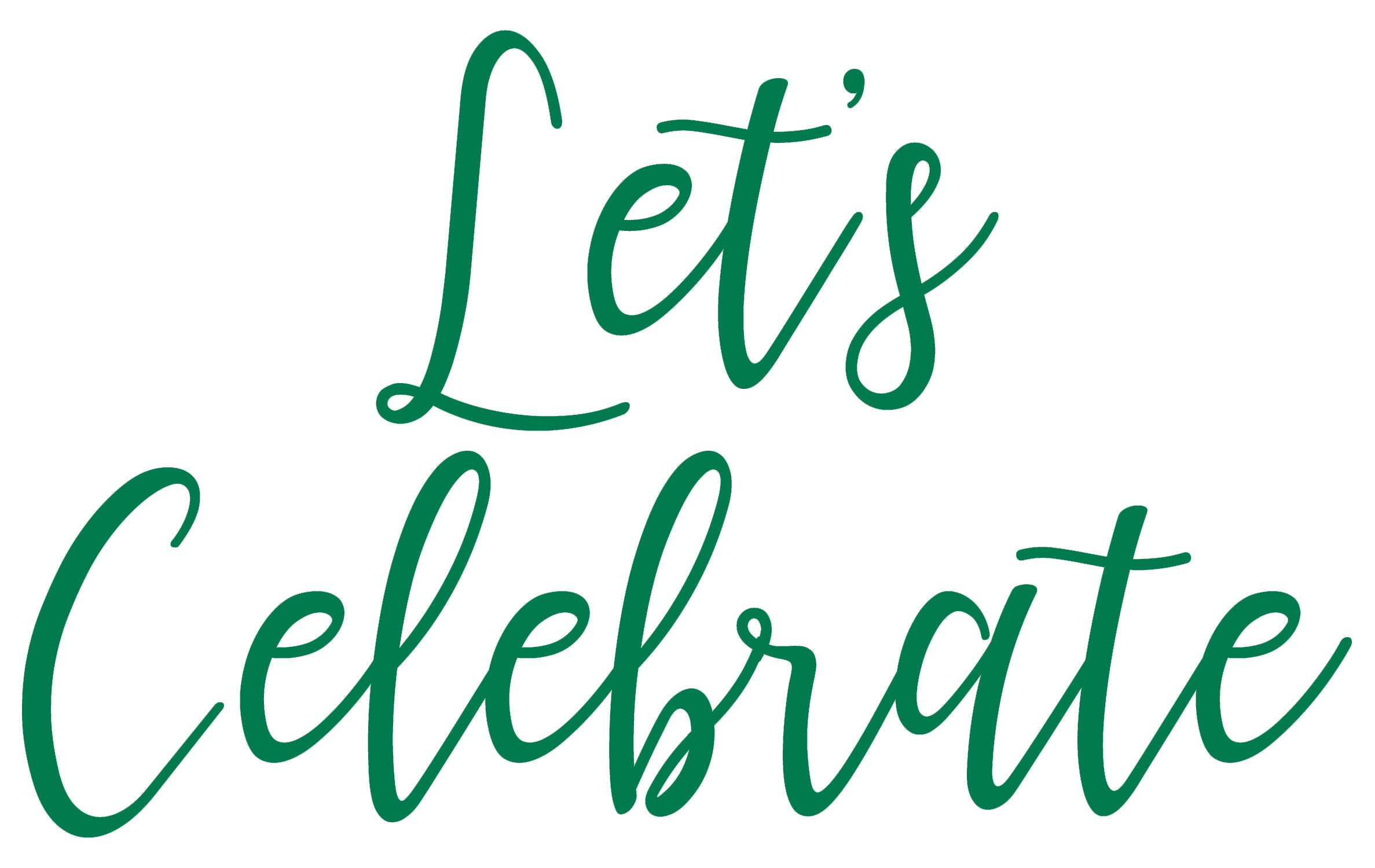 Let's Celebrate Vinyl Sticker Decal Labels for Glasses | Etsy