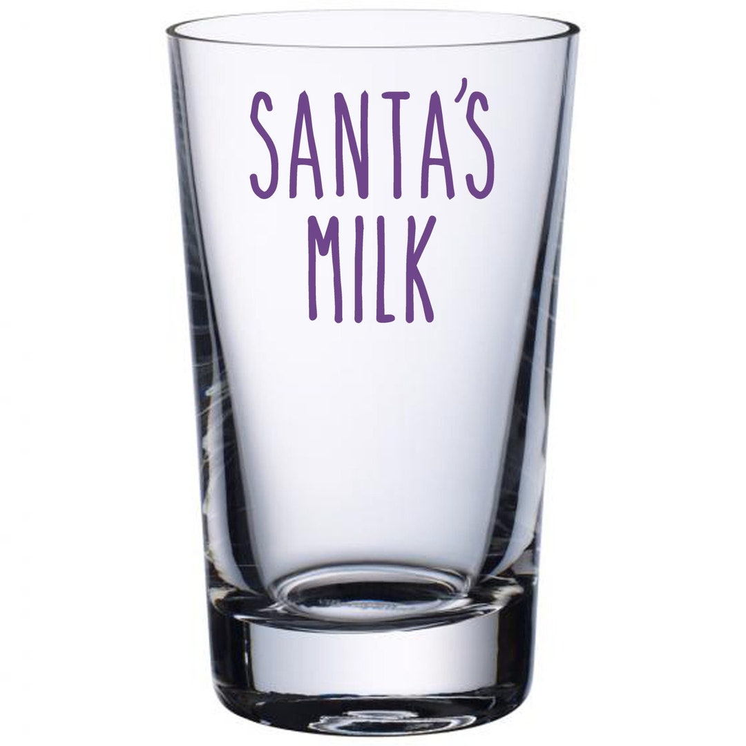 Santa's Milk - Vinyl Sticker Decal Label for Glasses, Mugs, Bottle ...