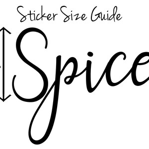 Herbs and Spices Vinyl Sticker Decal Labels for Jars, Containers ...