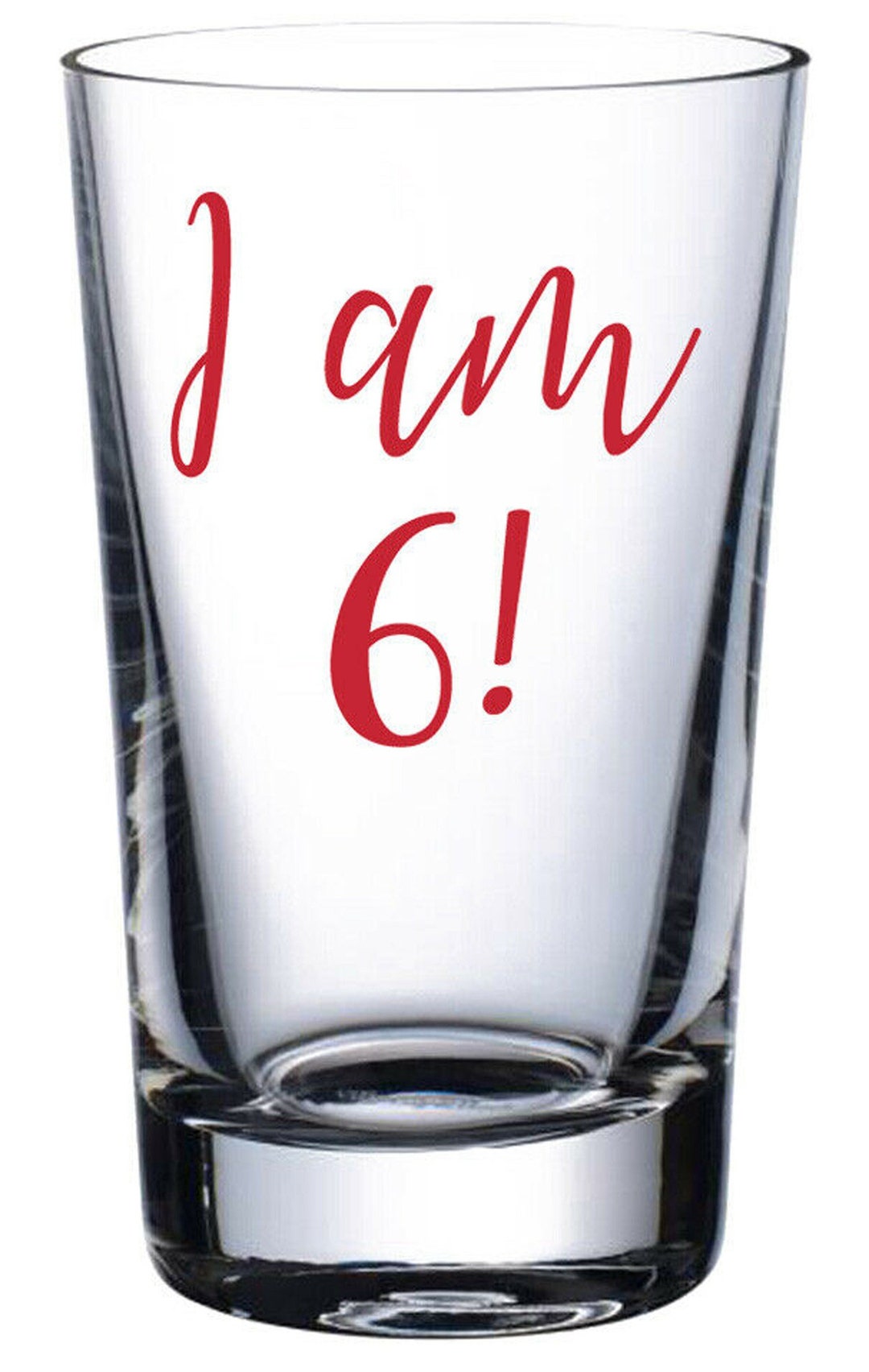 I Am 6 Vinyl Sticker Decal Label for Glasses, Mugs, Gift Bags, Wrapping ...
