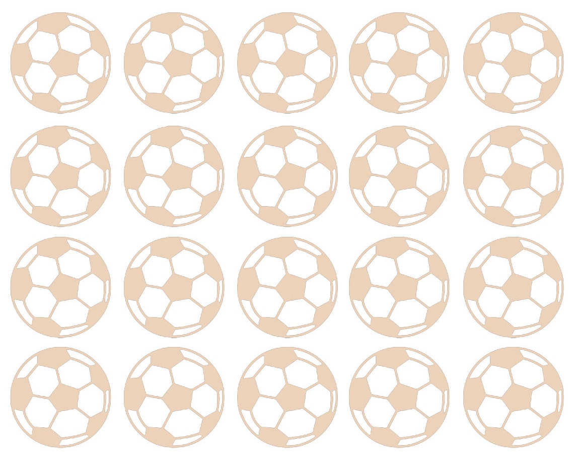 20 x Vinyl Football Shaped stickers. Cardmaking Scrapbooking | Etsy
