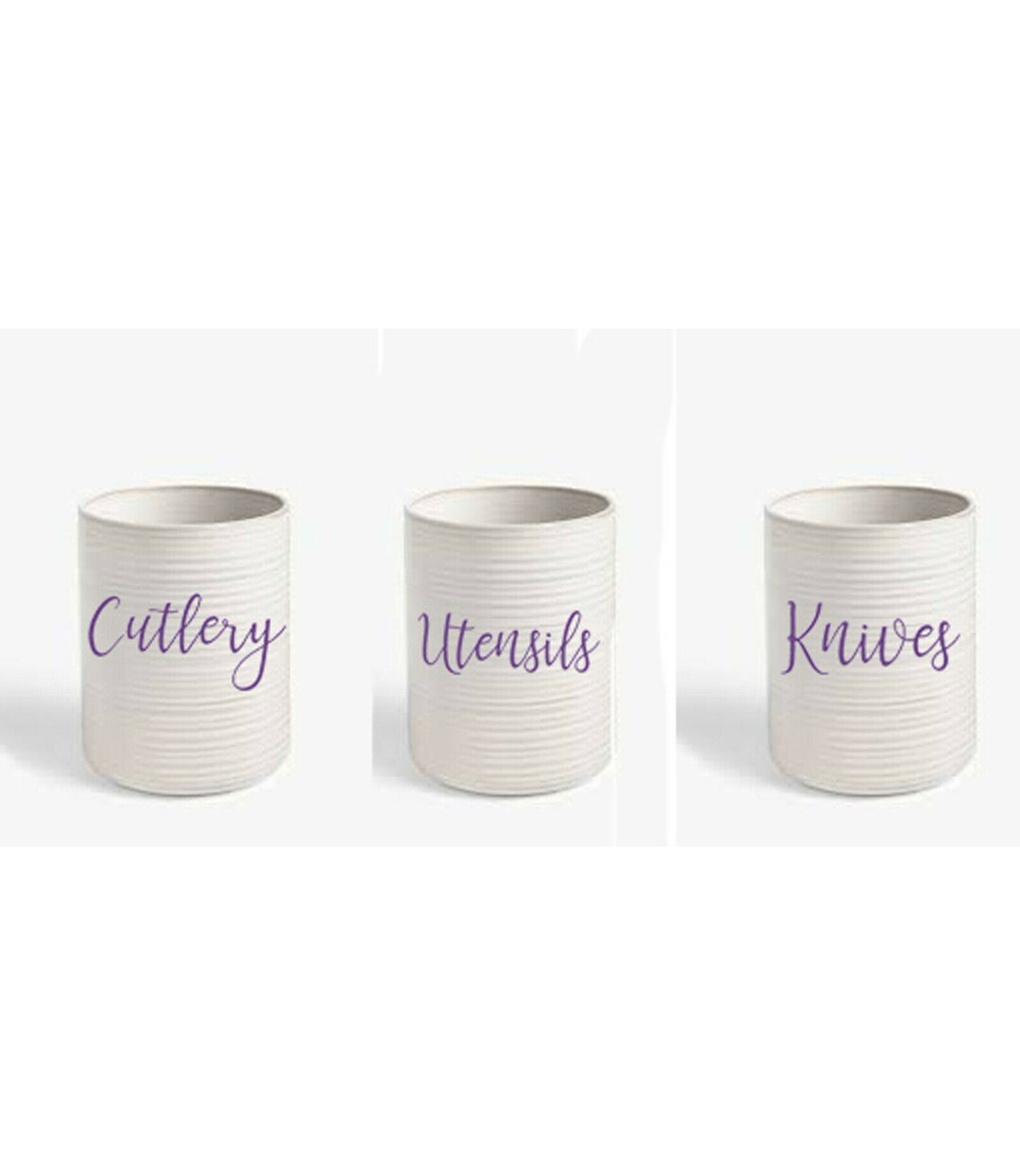 Utensils, Cutlery, Knives Vinyl Sticker Decal Labels for Jars ...