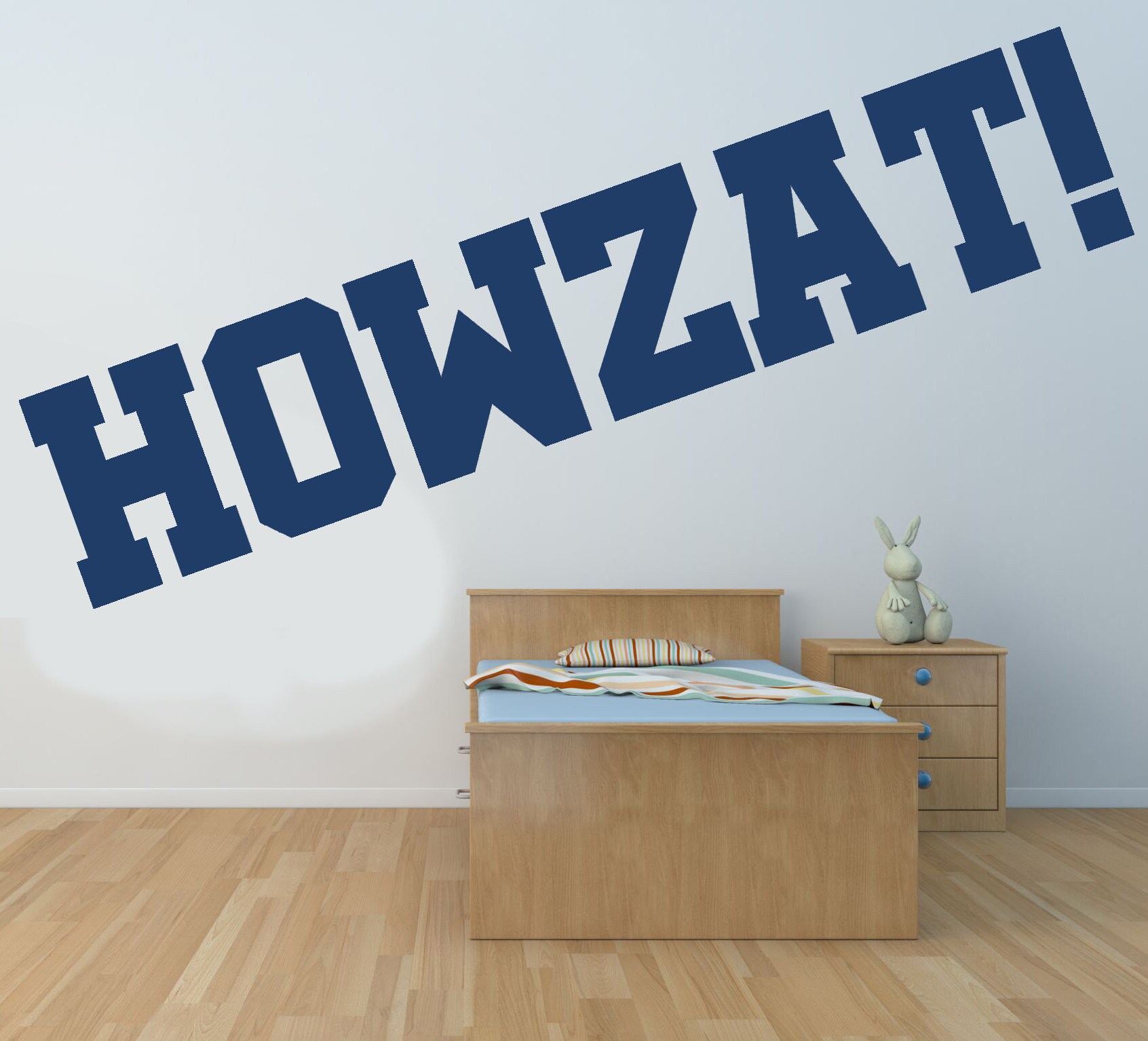 Howzat Quote Vinyl Wall Art Sticker Decal. Home Wall | Etsy