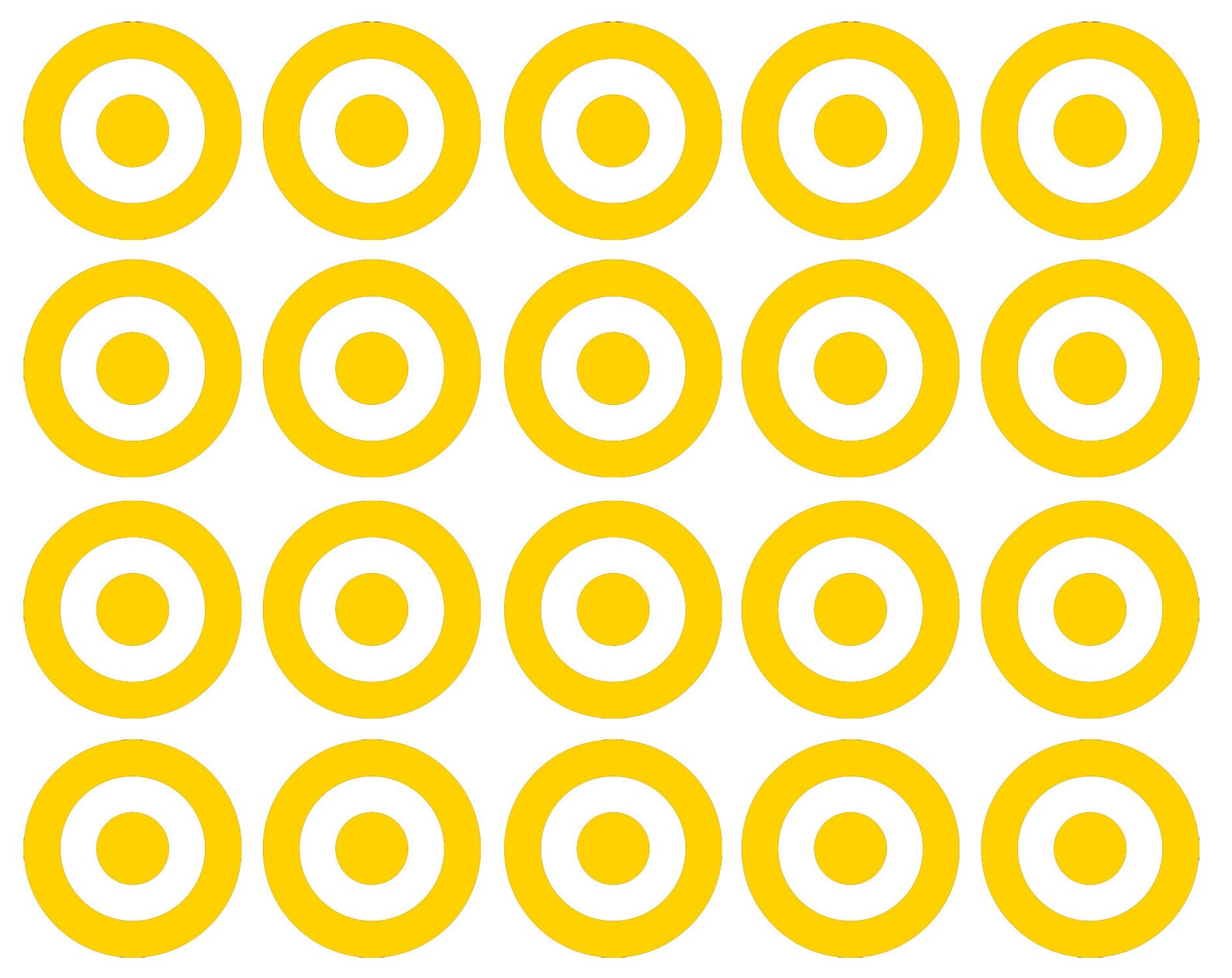 20 X Vinyl Target Bullseye Wall Art Stickers Mural Decal. - Etsy