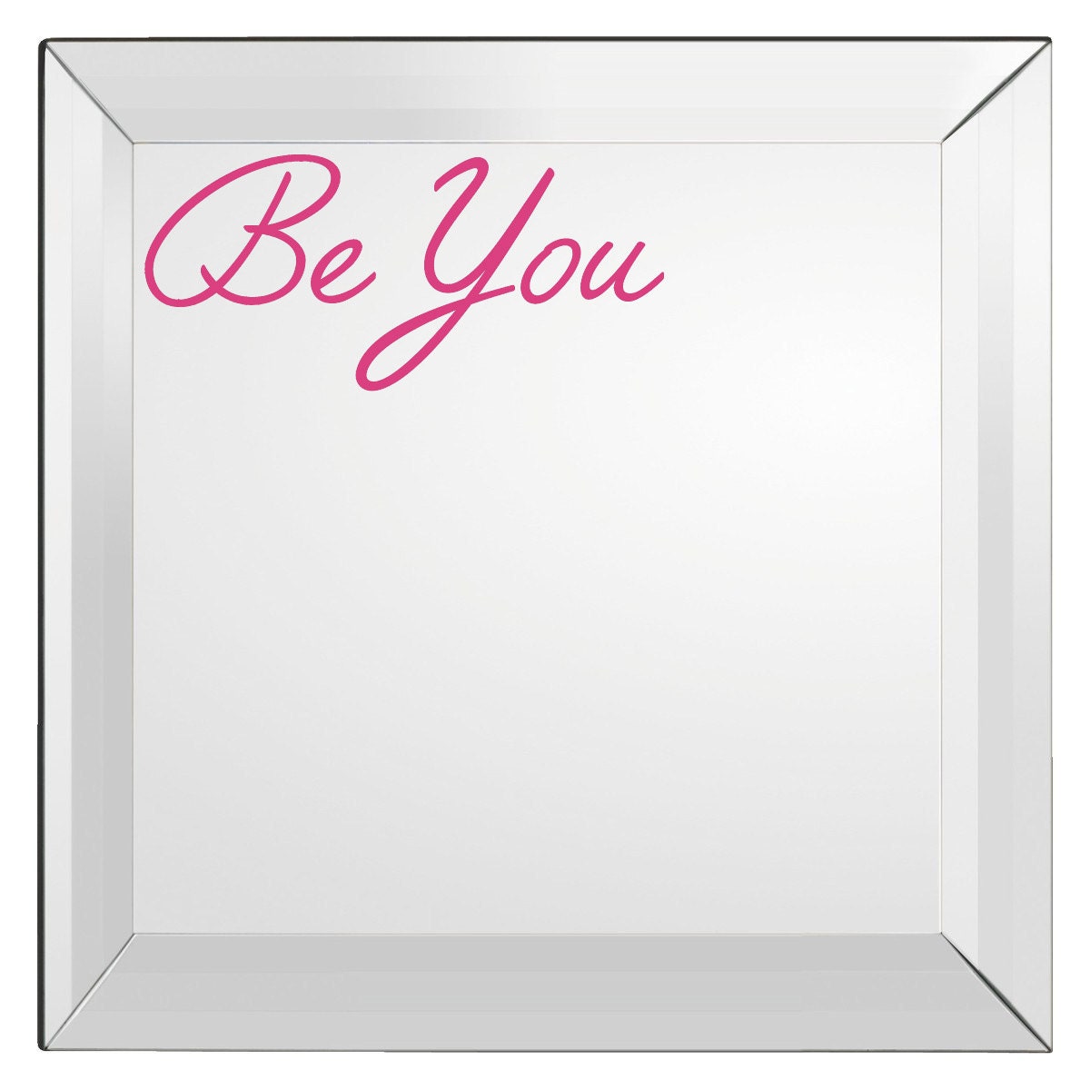 Be You Quote Wall Art Sticker Decal Mural. Home Wall Mirror | Etsy