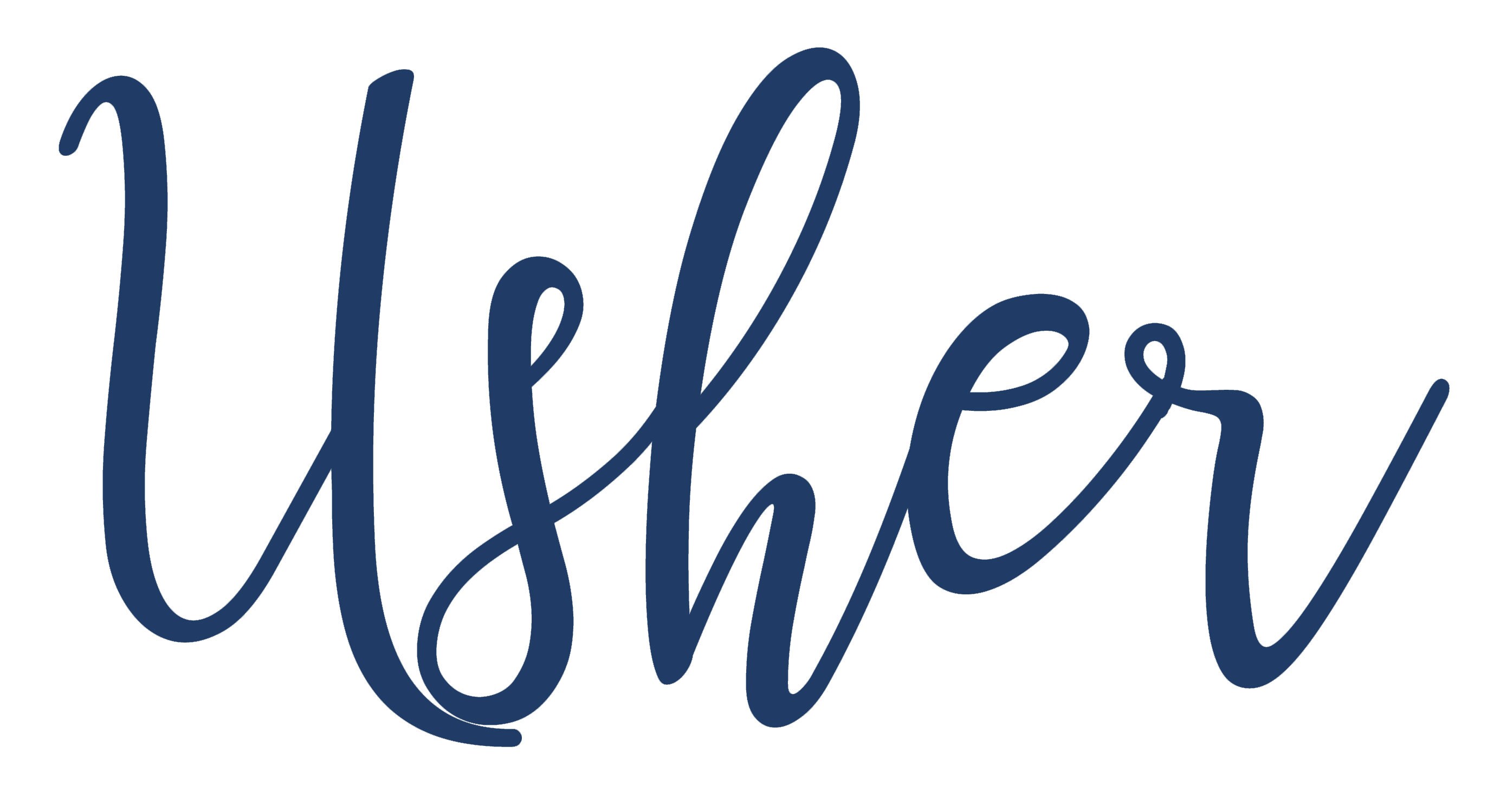 Usher Vinyl Sticker Aufkleber Etiketten für Gläser Tassen. - Etsy