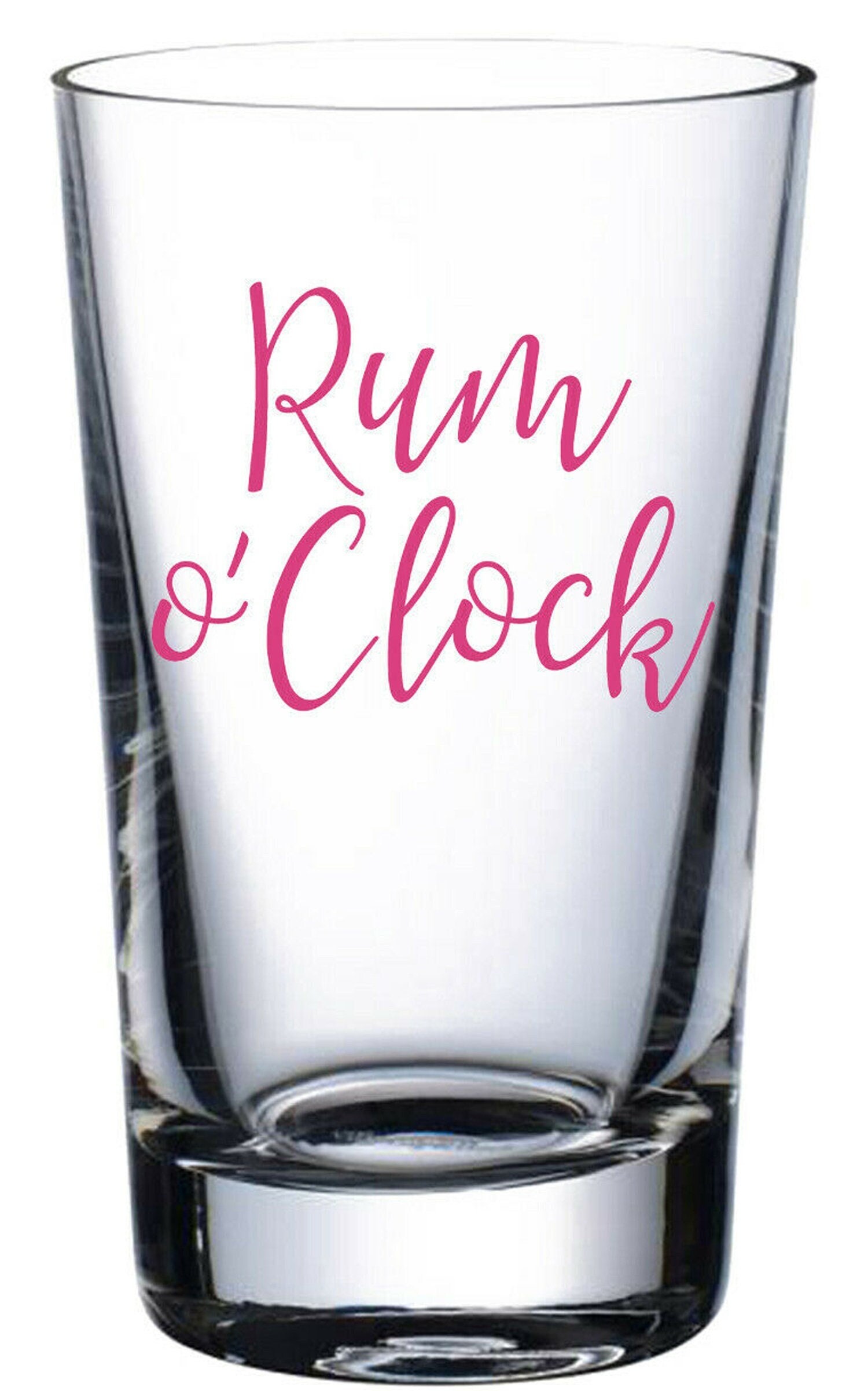 Rum O'clock - Vinyl Sticker Decal Label for Glasses, Mugs, Bottle ...
