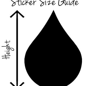 20 X Vinyl Teardrop/raindrop Stickers. Cardmaking, Crafting, Playroom ...