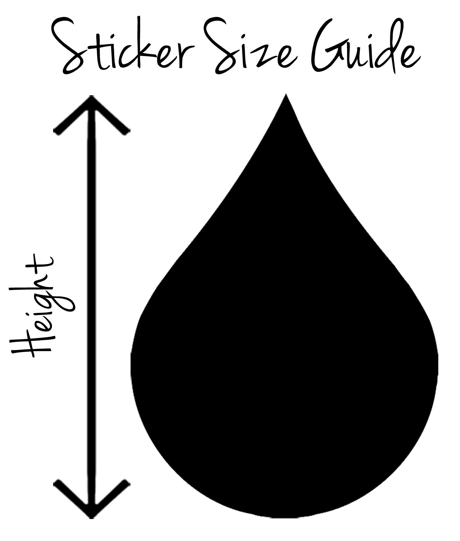 20 X Vinyl Teardrop/raindrop Stickers. Cardmaking, Crafting, Playroom ...