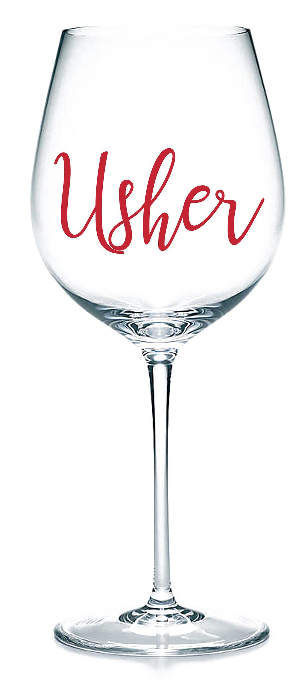 Usher- Vinyl Sticker Decal Labels for Glasses, Mugsgift Box, Bag, Stag ...