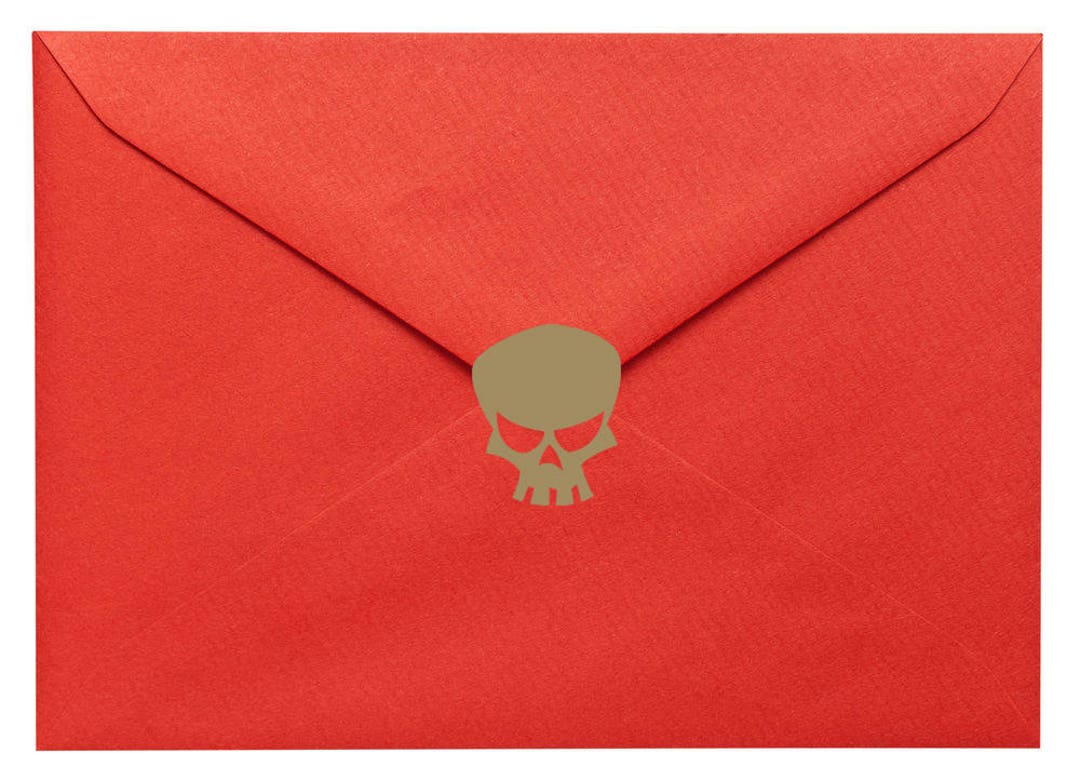 20 X Vinyl Skull Shaped Stickers, Decal Mural. Halloween, Cardmaking ...