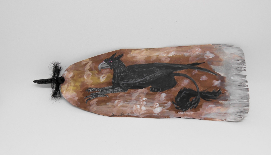 Paper black gryphon feather - Etsy Österreich