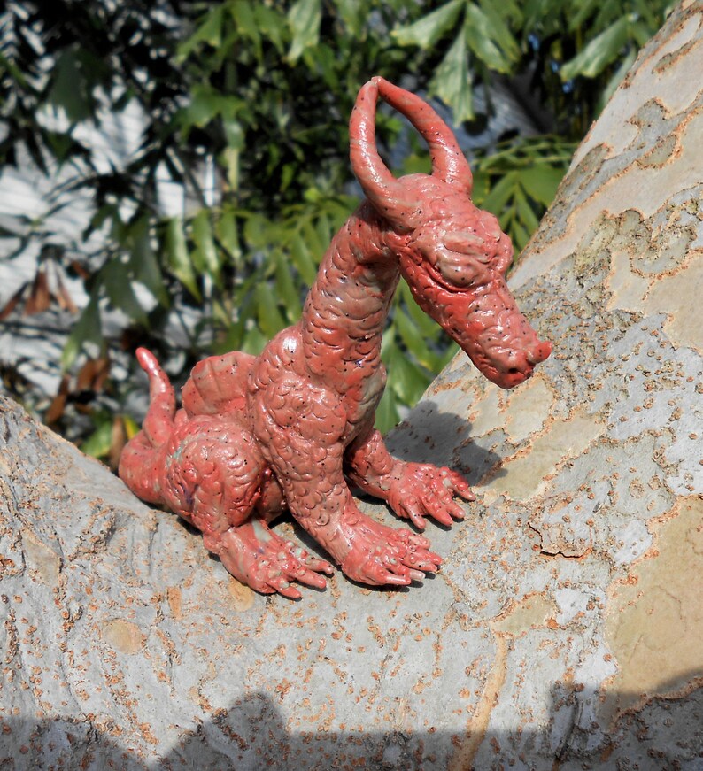 Red Granite Dragon Polymer Clay | Etsy