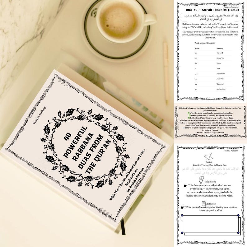 40 Rabbana Duas From the Qur’an – Printable Islamic Worksheets With ...