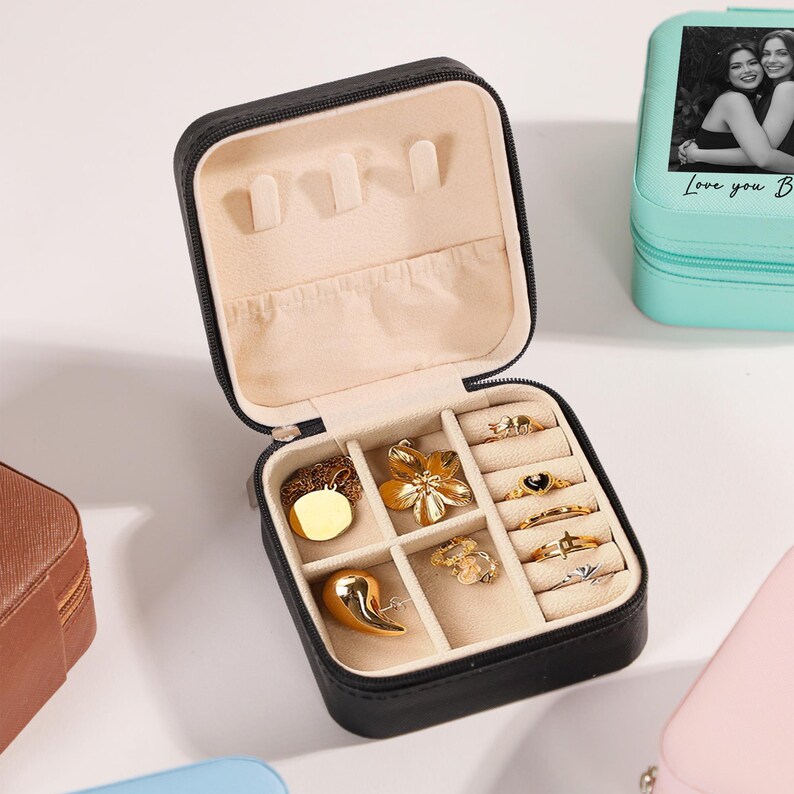 Personalized Photo Jewelry Box – Custom Best Friend Keepsake – Besties ...