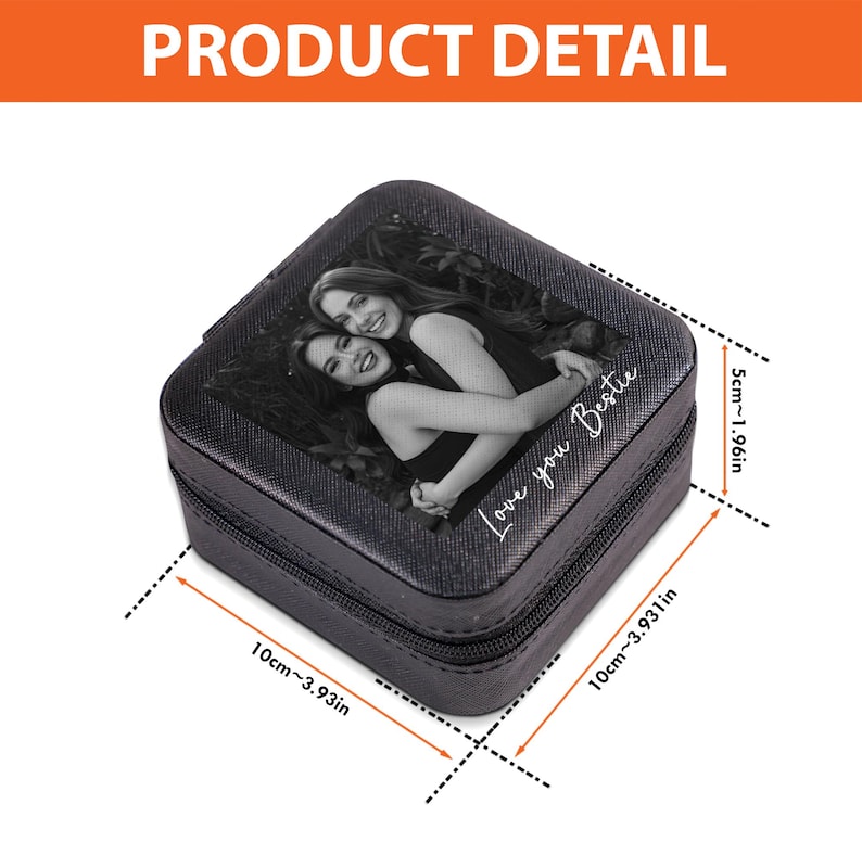 Personalized Photo Jewelry Box – Custom Best Friend Keepsake – Besties ...