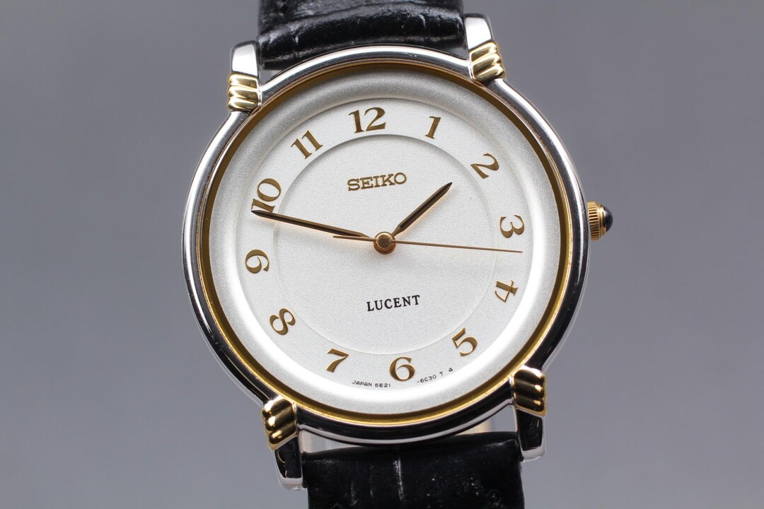 Vintage 1993 Seiko Lucent Gold Men's Quartz Watch - New Battery/ Retro ...