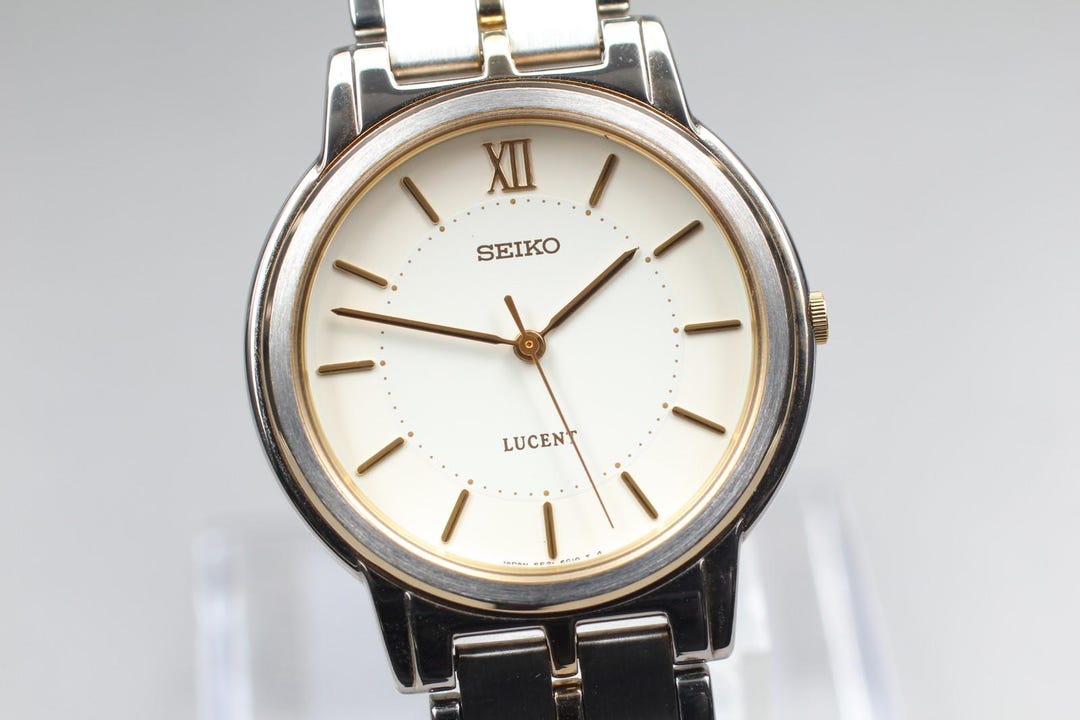 Vintage Seiko Lucent Unisex Watch - 1998 Japan Quartz 5E21-6E90/ Retro ...