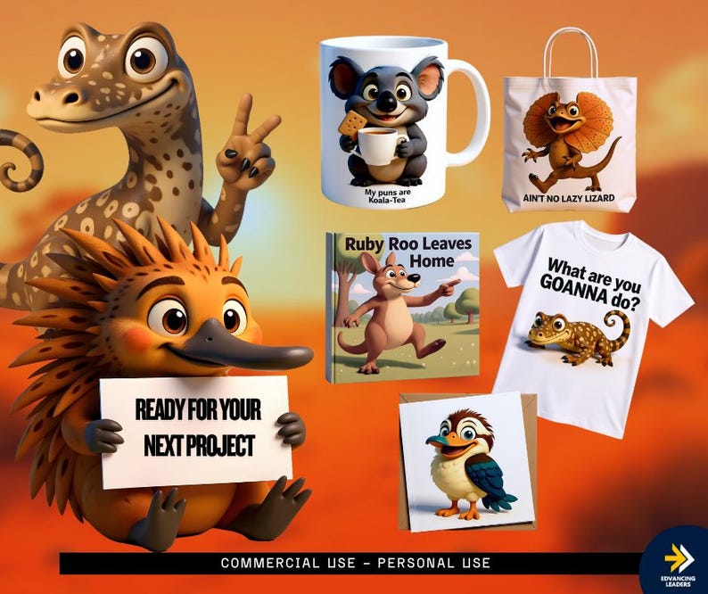 Aussie Mammals Clipart Bundle, Australian Animals, 3D Animated ...