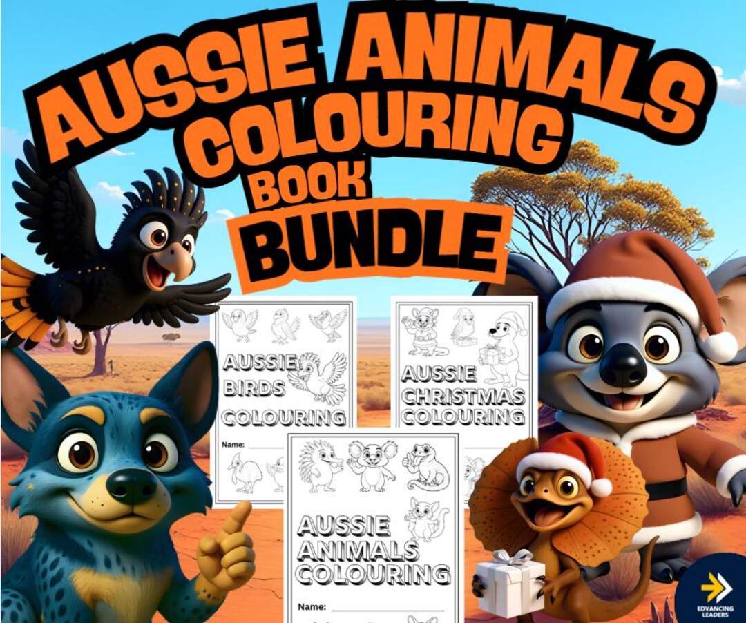 Australian Animal Colouring Books | Aussie Animals, Birds & Christmas ...
