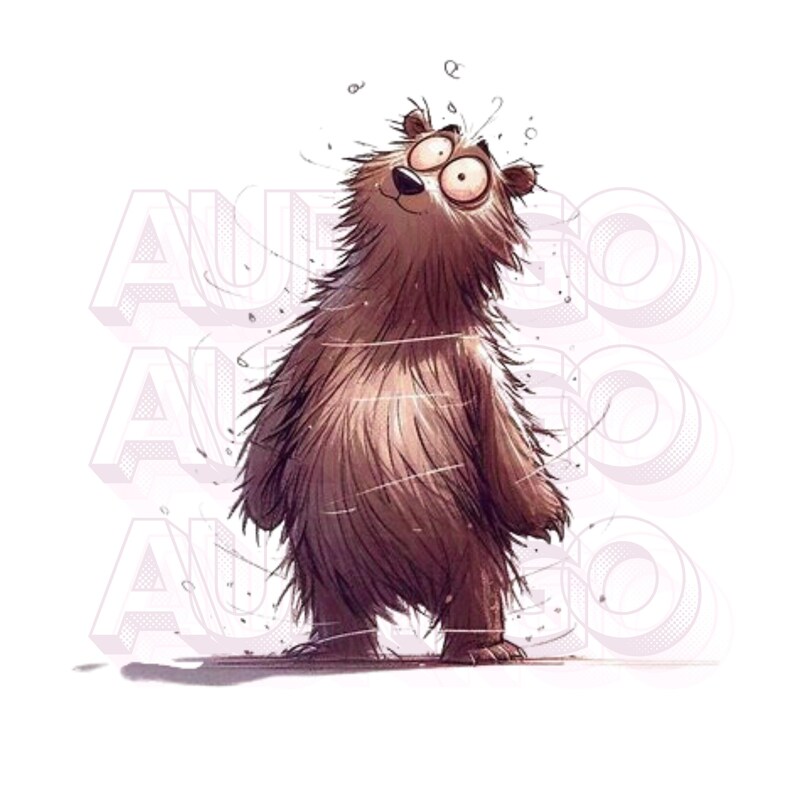 Dizzy Animals Clipart Bundle, Funny Watercolor PNG (digital Download ...
