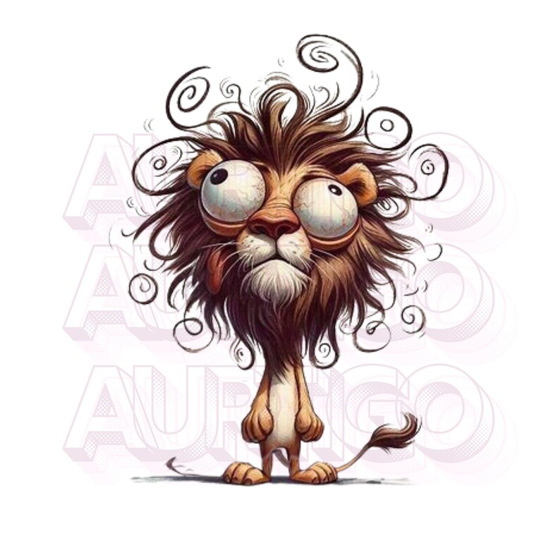 Dizzy Animals Clipart Bundle, Funny Watercolor PNG (digital Download ...