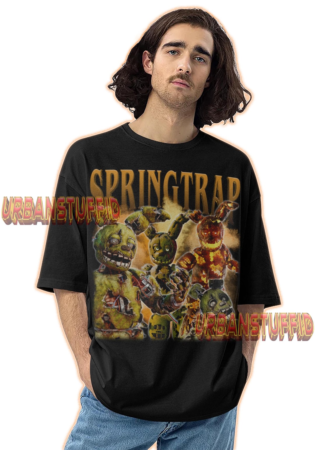 SPRINGTRAP FNAF GRAPHIC Shirt - William Afton Five Nights at Freddys ...