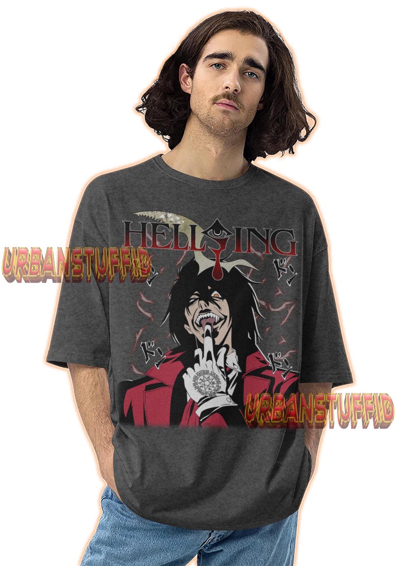 HELLSING ANIME GRAPHIC Shirt - Alucard Hellsing Ova Merch - Hellsing ...