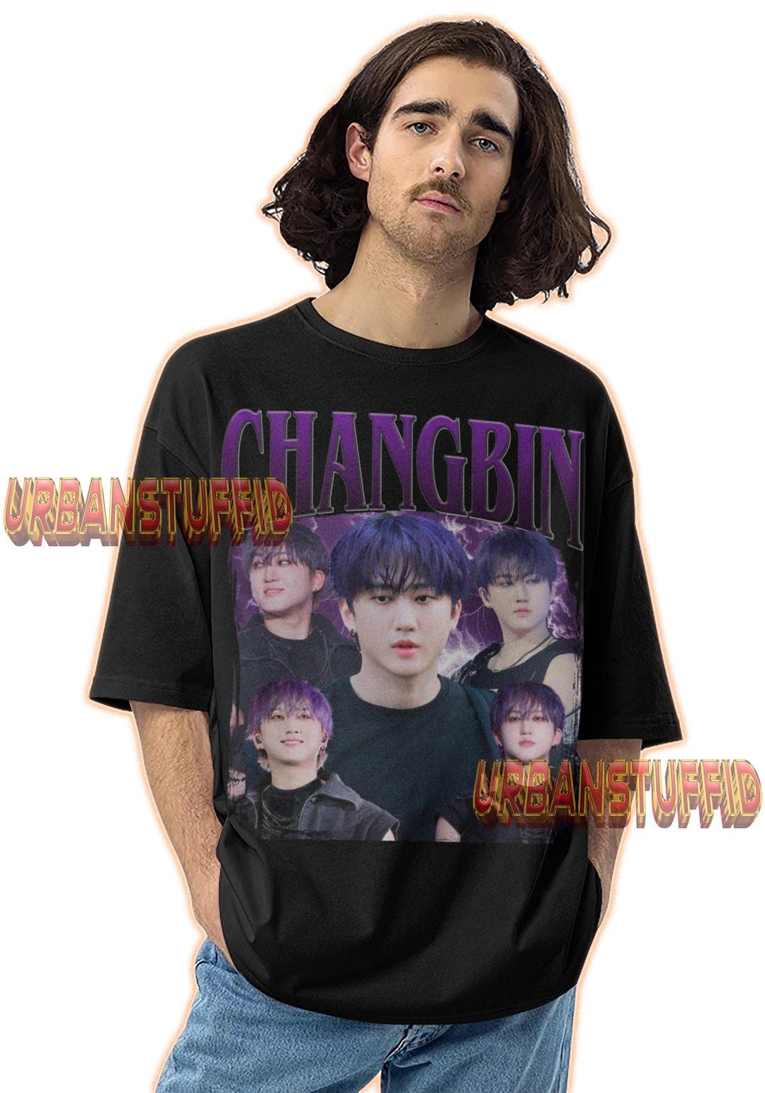 CHANGBIN STRAY KIDS K-pop Graphic Shirt - Seo Chang-bin Fanbase Concert ...