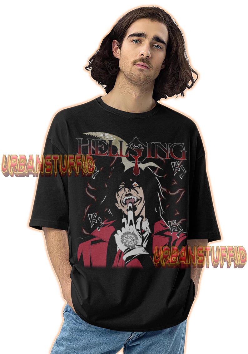HELLSING ANIME GRAPHIC Shirt - Alucard Hellsing Ova Merch - Hellsing ...