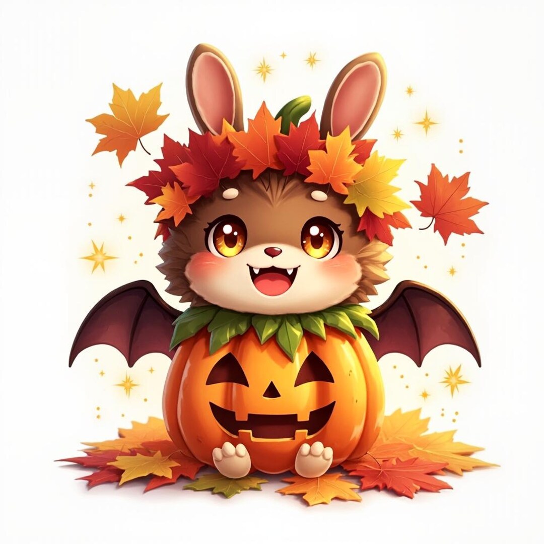 Kawaii Labubu Clipart Bundle: Chibi Monster PNG Designs - Etsy