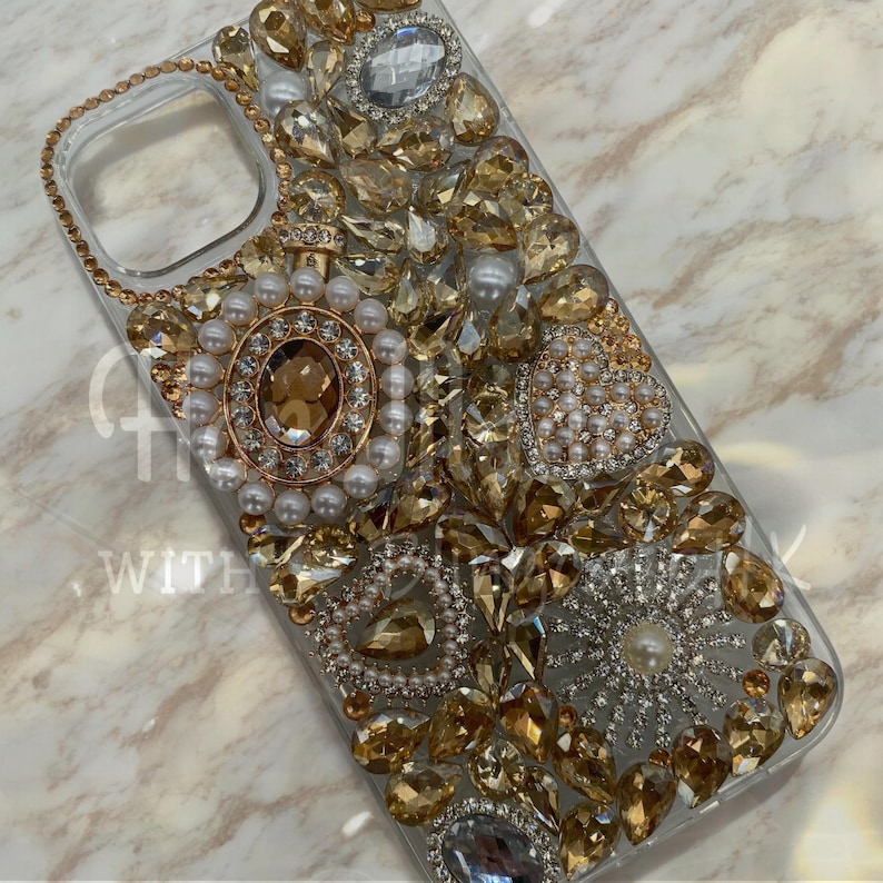 Luxury Rhinestone Gemstone | iPhone & Samsung Case | Handmade Sparkly ...