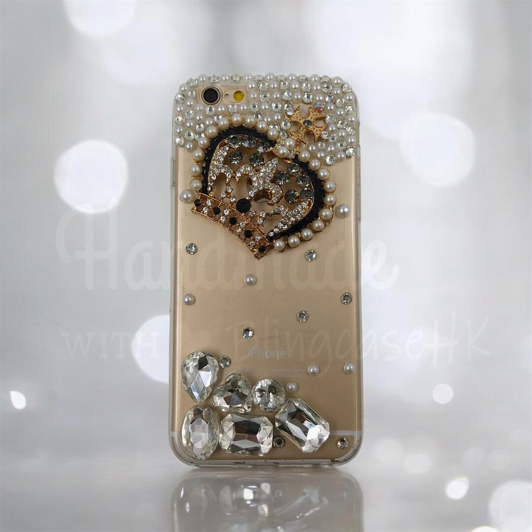 Handmade Sparkle Crown | Bedazzled Rhinestone Crystal Pearl | iPhone ...