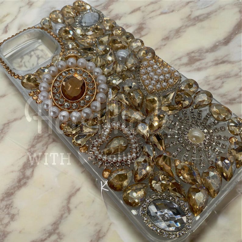 Luxury Rhinestone Gemstone | iPhone & Samsung Case | Handmade Sparkly ...