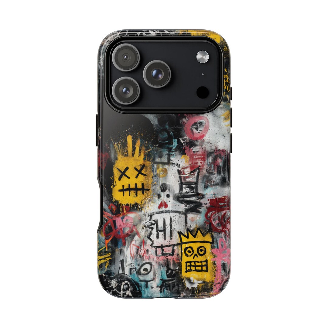 Neo-expressionist Graffiti Phone Case | Edgy Urban Street Art Portrait ...