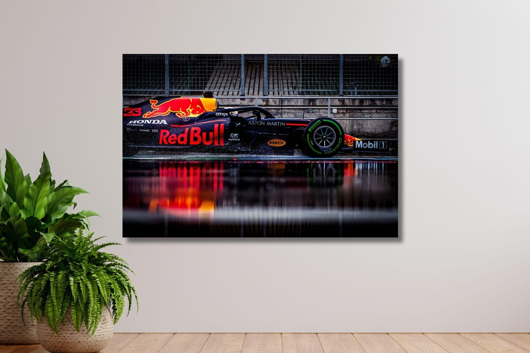 Red Bull Racing Canvas Print: Max Verstappen F1 Car Wall Art - Etsy