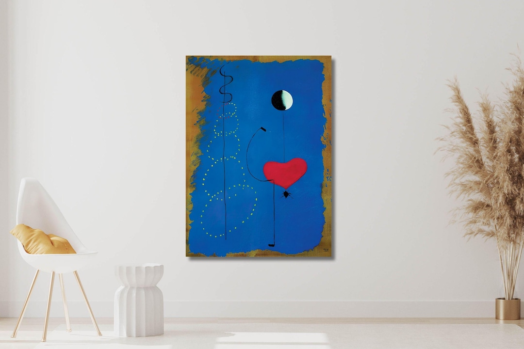 Joan Miro Dancer Canvas Print: Abstract Exhibition Poster Art - Etsy