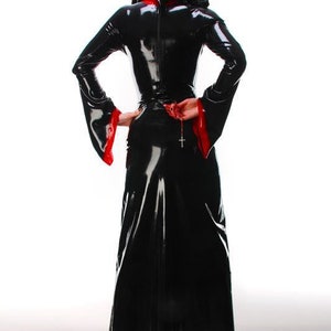 Long Latex Nun Dress With Veil - Etsy